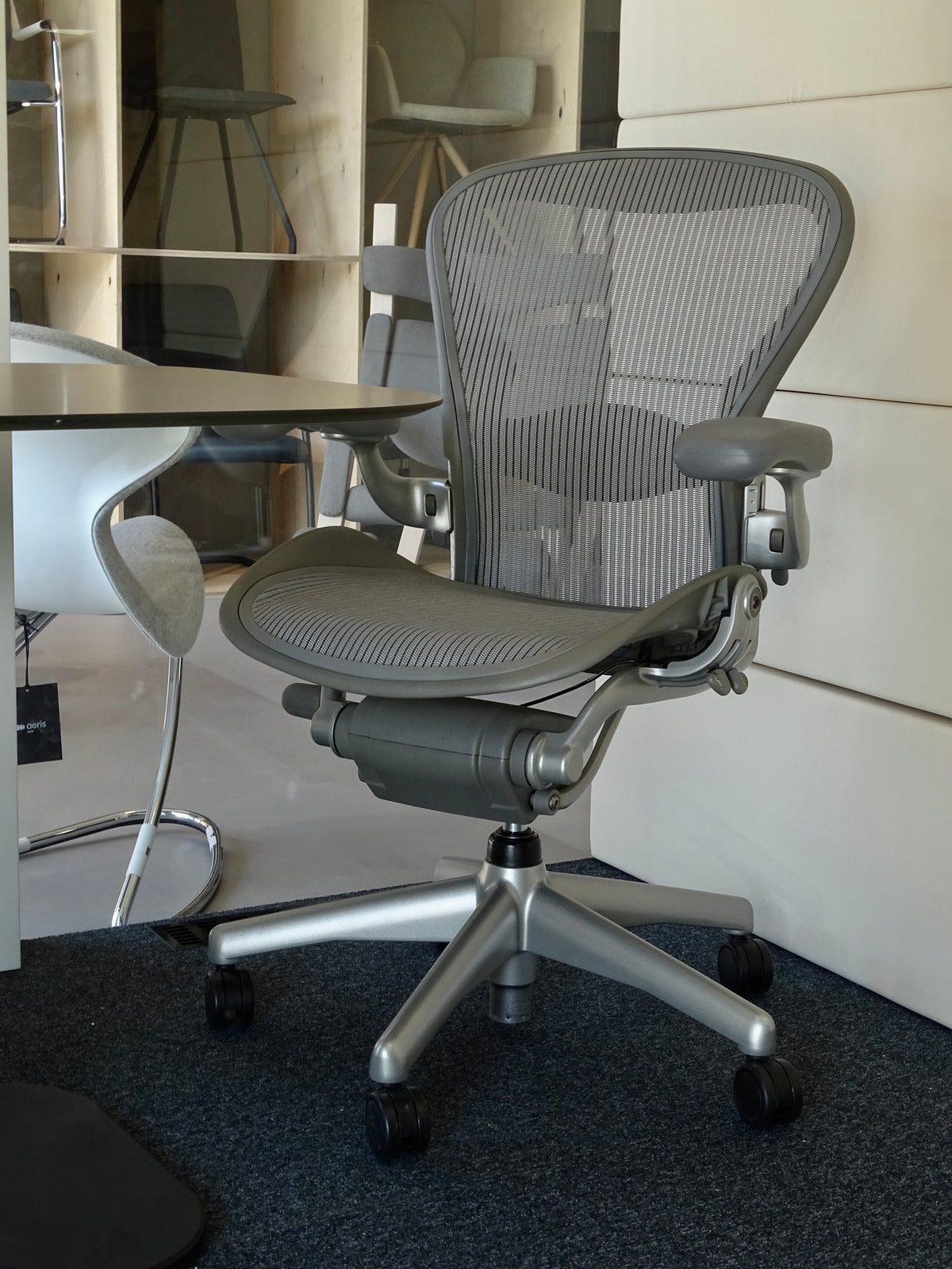 Refurbished Herman Miller Aeron Chair Classic (Titanium)